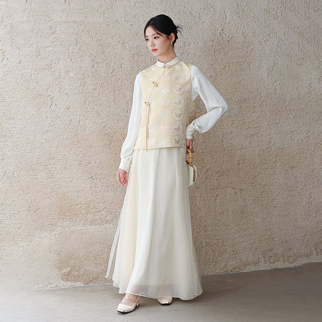 Chu Cicada Clothing New Chinese -style Vests Senior Poor Patterum ...