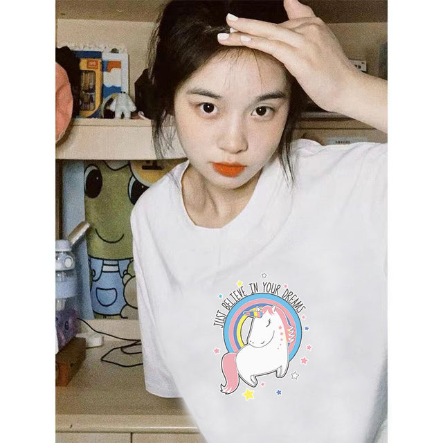 Guo Chao brand design comics Girl short -sleeved T -shirt female INS ...