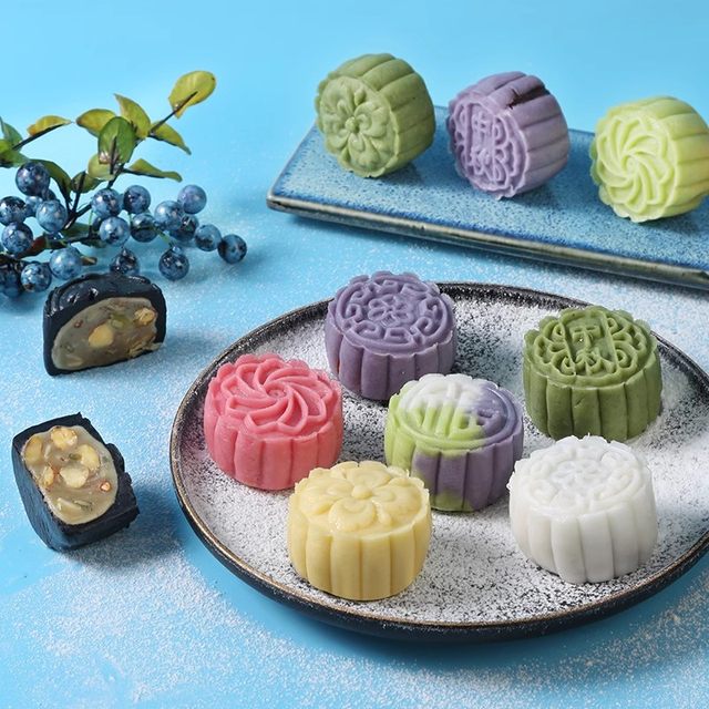 Baizhiyou Snowskin Mooncake Pre-mixed Powder Free Steaming Snowskin ...