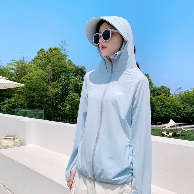 Sun protection clothing women's thin summer 2022 new long-sleeved coat UV breathable split sun ...