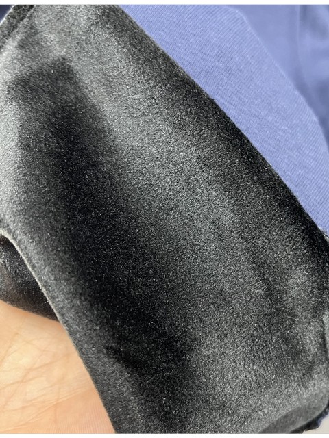 Cotton compound silver fox velvet straight wide-leg pants for women's ...