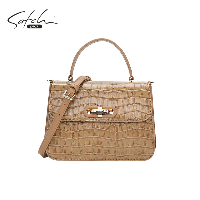 SATCHI/Sachi women's bag Mira crocodile pattern shoulder handbag high ...