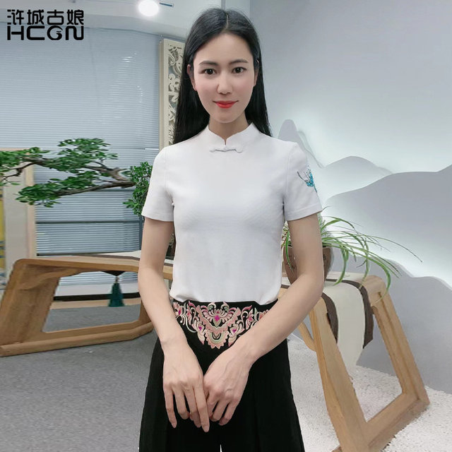 Hama City Gu Niang national style Chinese retro embroidery versatile ...