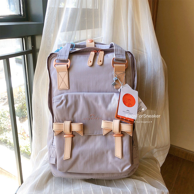 DOUGHNUT Donut Backpack Cute Mori Sweet Bow Tie Dye Pink School Bag ...