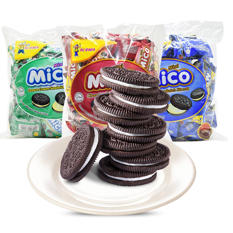 Mico mini oreo sandwich biscuit - gâteau rond snack
