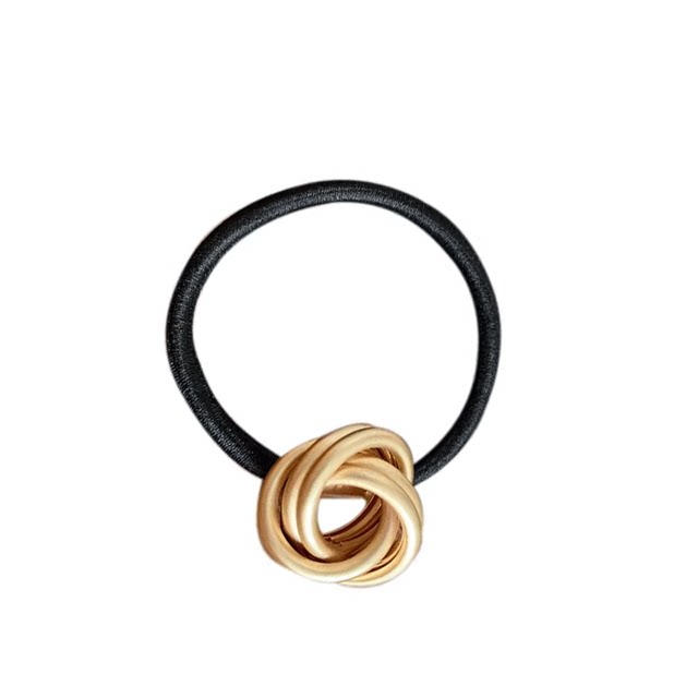 PREEKR rubber band head rope hair ring semi -circular metal design 2024 ...