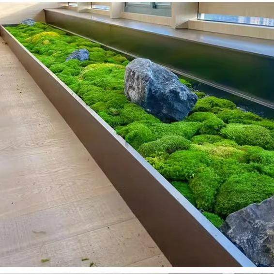 Simulated moss turf landscaping bionic fake moss micro landscape layout ...