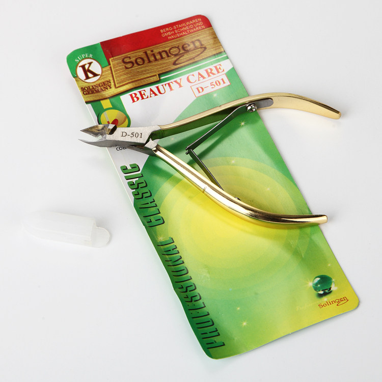 Nail art tool dead skin cut manure cutting D-501 golden dead skin shear