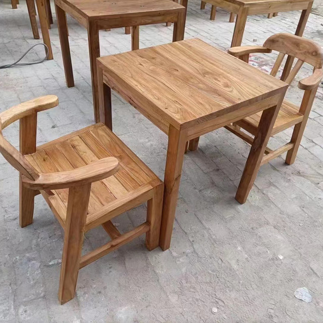 Old Yumuman Cafe Tables and Chairs Industrial Retro Snack Shop Fast ...