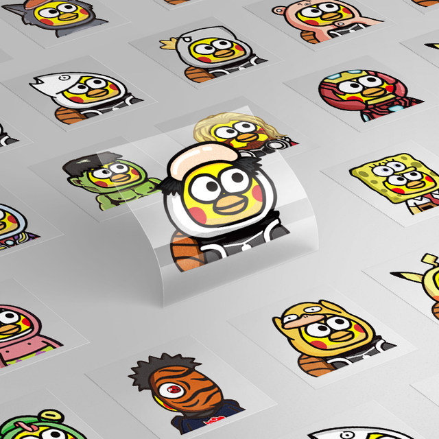 Xiao Heizi spoofs IKUN reflective stickers funny car stickers ...