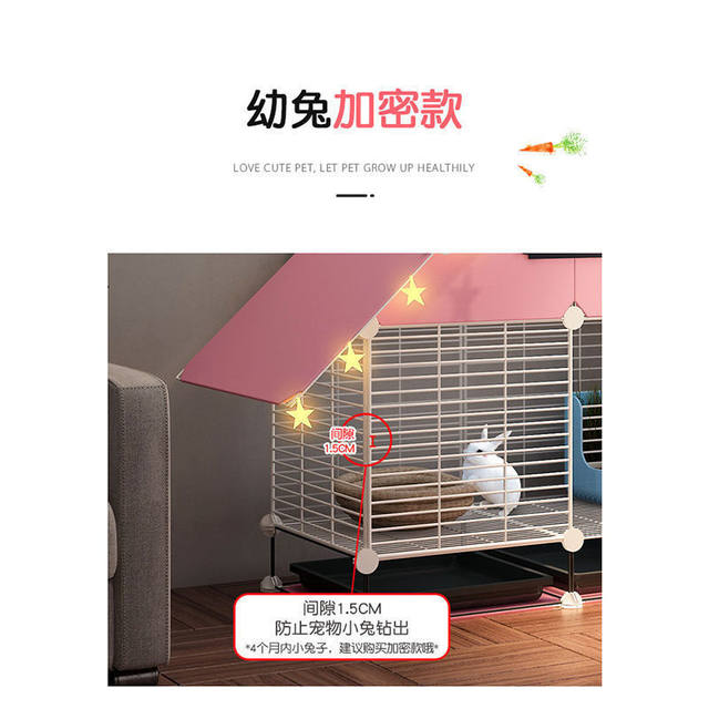 Rabbit cage indoor household pet supplies double-layer extra large ...