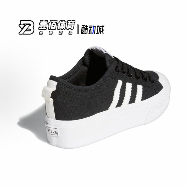 Adidas Nizza Platform black and white Adidas women's shoes Thick Sole ...