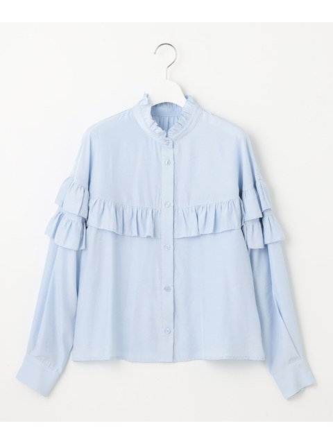 Feroux Spring New Japanese Light Luxury Sweet Ruffle Tops and Shirts for Women BLPFCM0301ONWARD