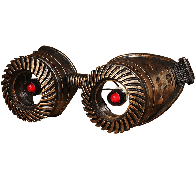 Steampunk mask luminous goggles gas mask cos cyberpunk science fiction ...