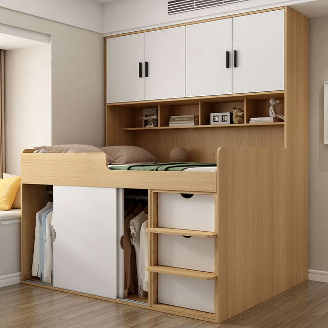 Small apartment upper and lower cabinet combination multi-function ...