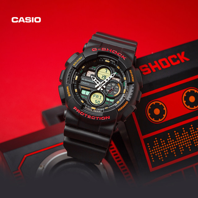 Casio flagship store GA-140 trendy sports waterproof electronic watch ...