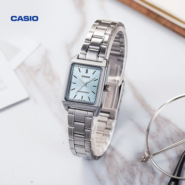 casio Casio watch ladies model student small square exam dedicated LTP-V007 official flagship store