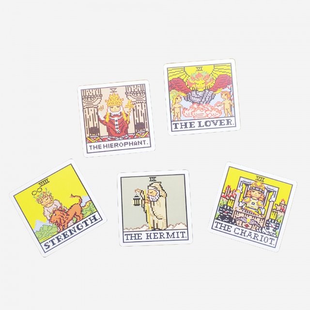 New Fantasy Eight-bit Pixel Tarot Card B-Bitfantasytarot Taluo Card ...