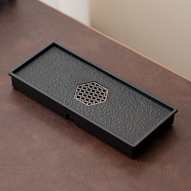 Imitation black gold stone tea tray, household tea making tray, dry ...