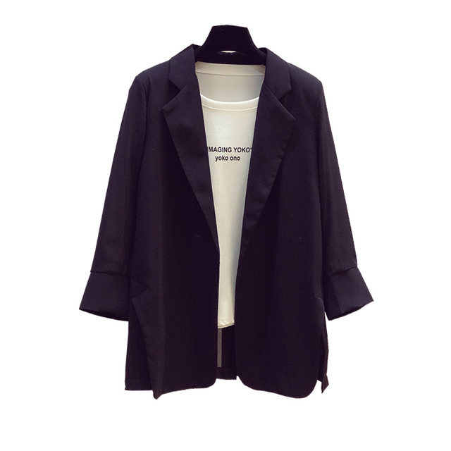 Casual suit outer set female 2024 spring and summer thin net red design ...