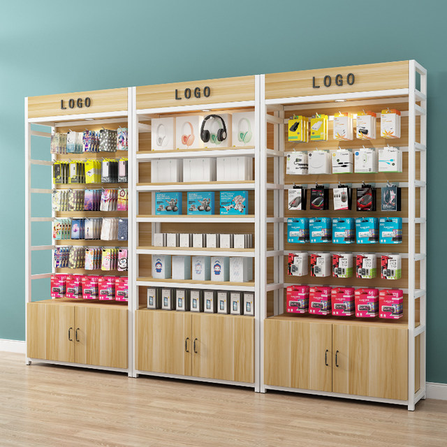 Mobile phone accessories display rack with hook multi-layer convenience ...