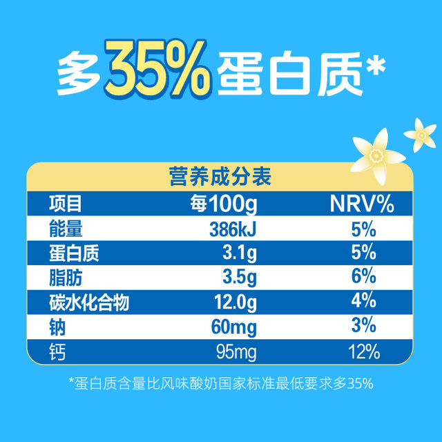 Yili flagship store Anmuxi Greek yogurt vanilla flavor 205g*10 boxes October 24