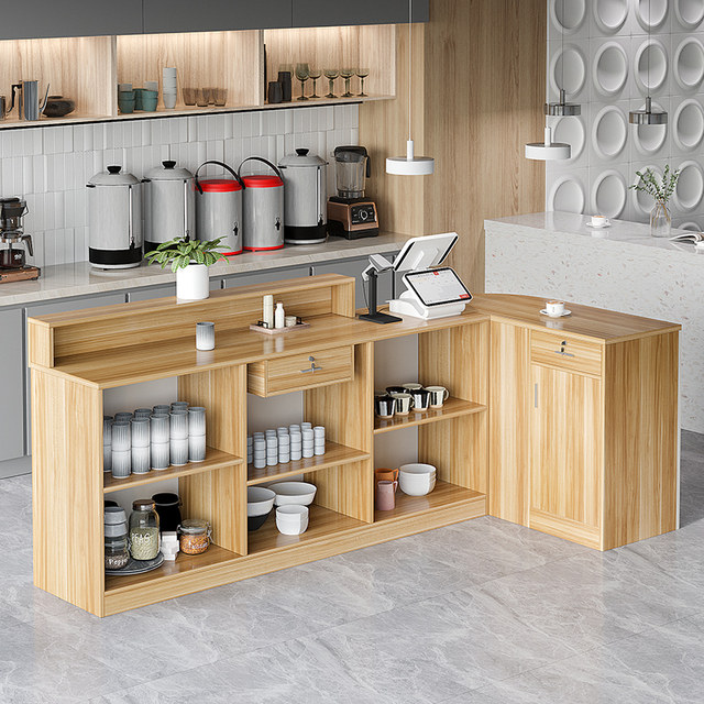 Bar cashier stand shop small fashion, simple modern milk tea shop ...