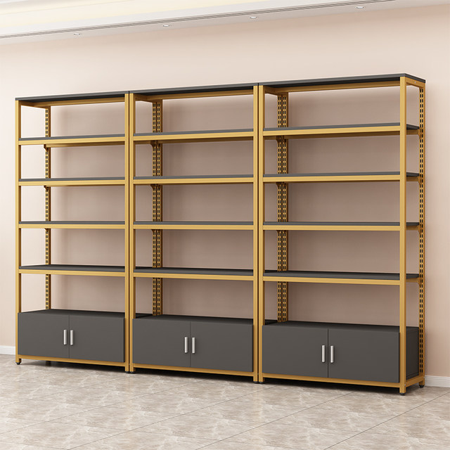 Adjustable shelves display cabinet display cabinet storage rack beauty ...