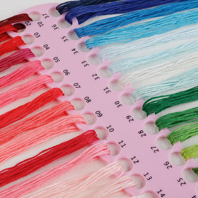 Thickened plastic thread board, cross-stitch winding board, embroidery ...