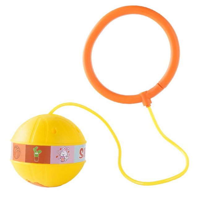 Foot ring jumping ball children's toy flash swing bouncing ball ...