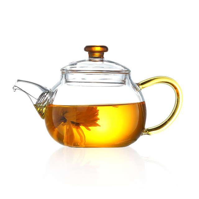Small glass teapot small single person high temperature resistant ...