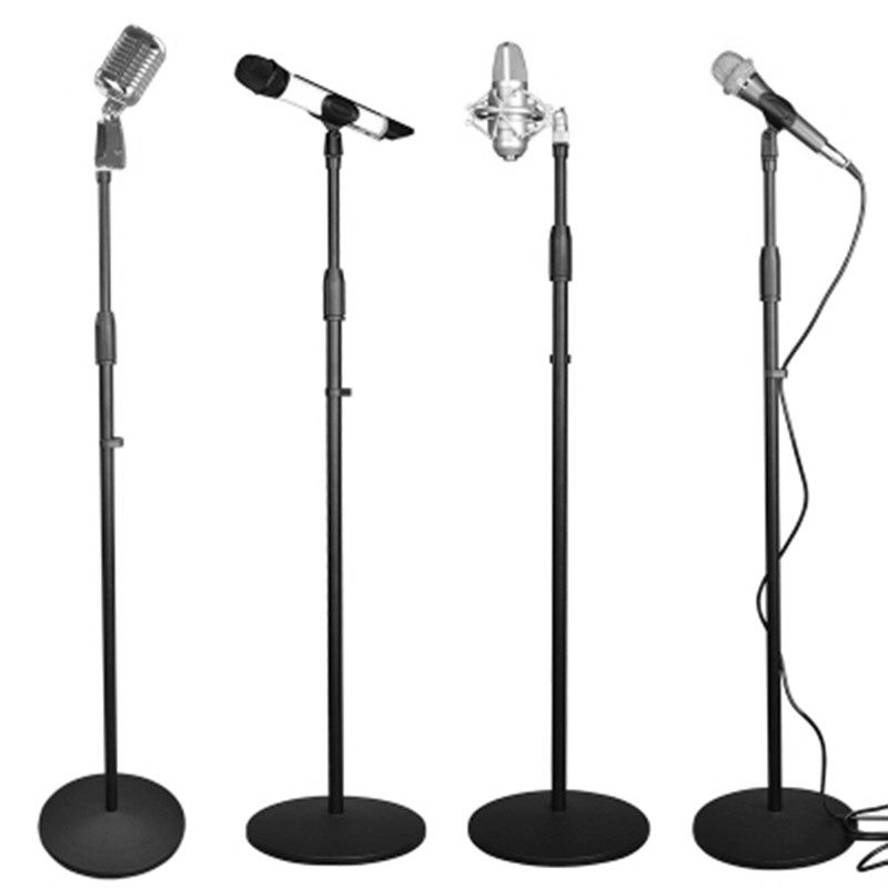 Metal Microphone Stand for Live Wireless Stage Performance