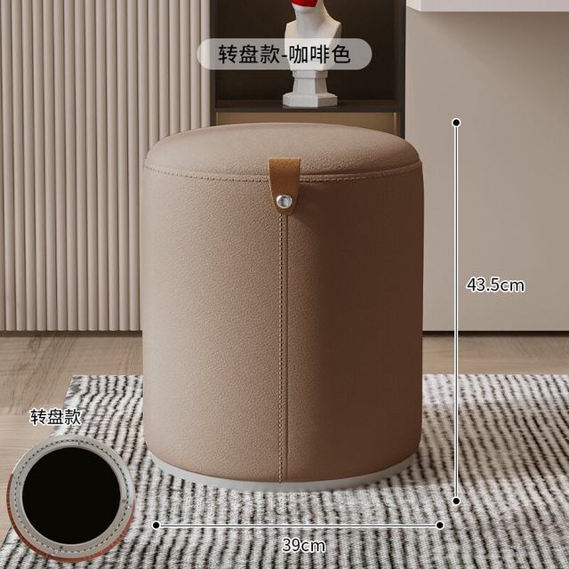 Bedroom light luxury high-end makeup stool rotating dressing stool ...