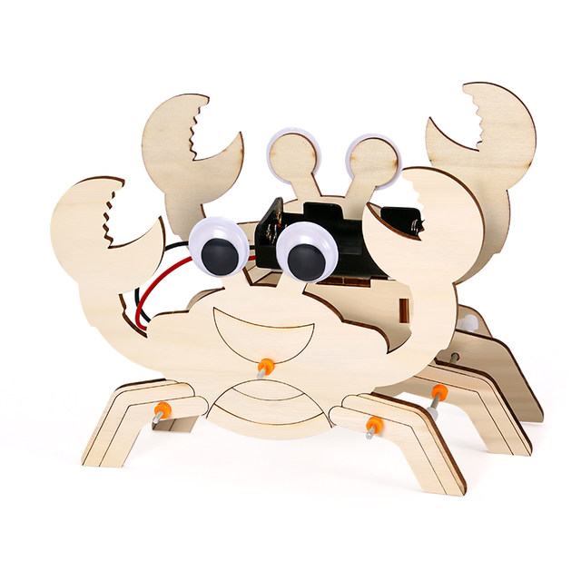 Children's Science Experiment Crab Bionic Robot Handmade Materials DIY ...