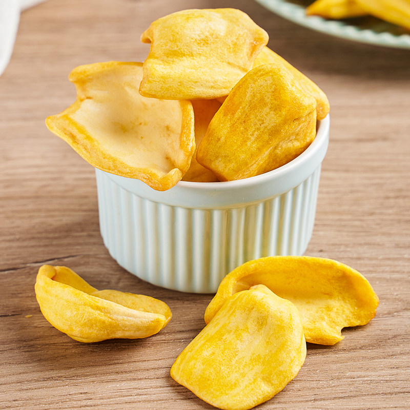 Xianduobang Dried Jackfruit Crisps - 108g Snack Jar