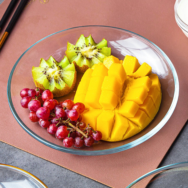 Finex tempered glass exquisite high -end home dishes Breakfast disk ...