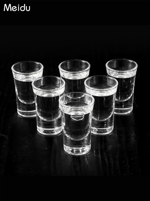 Glass shot glass, white wine cup, one-shot glass, household small ...