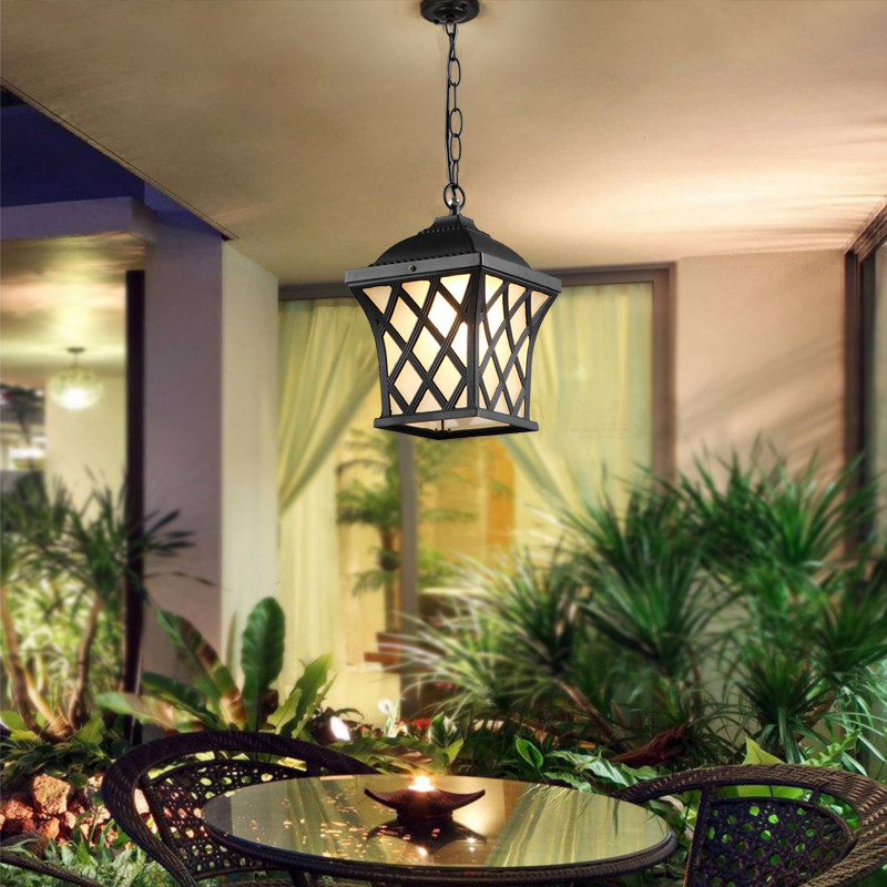 Glass Sunroom Ceiling Lamp for Outdoor Areas - Waterproof and Sunscreen