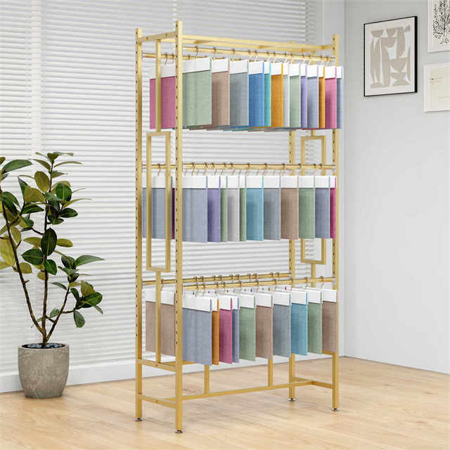 Fabric sample display rack adjustable fabric model display rack home ...