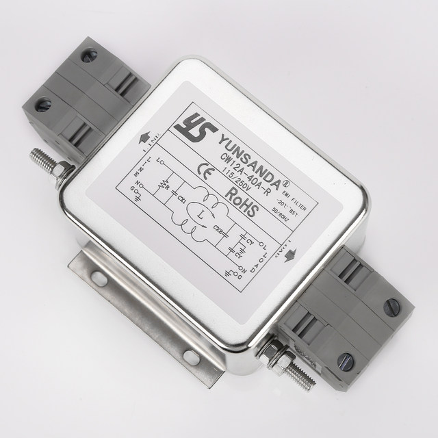 Single-phase 220V terminal block anti-interference power filter servo CW12A-40A-R50A60A70A80A85A