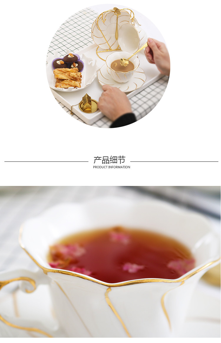 Nietzsche European Style Coffee Cup Set - Porcelain Tea Cup with Spoon ...