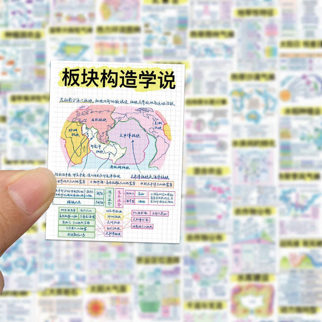 50 creative learning geography knowledge stickers for college entrance ...