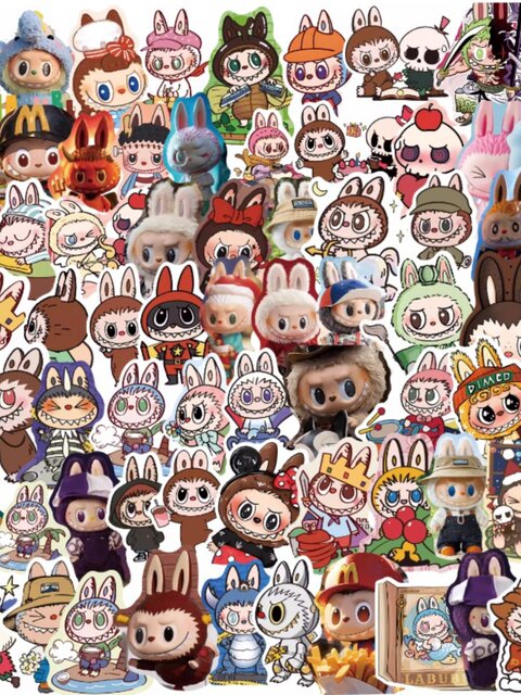 Cute Labubu Labu Fun Emoticon Package DIY cartoon mobile phone case ...