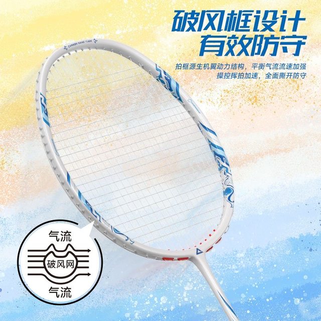 Peak Balance Blade badminton racket full carbon 4U ultra-light single ...