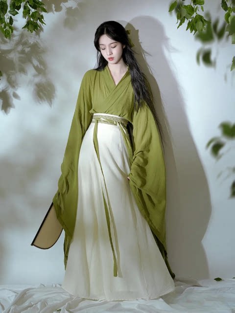 Green Hanfu female improved Wei Jinfeng, the north and south costumes ...