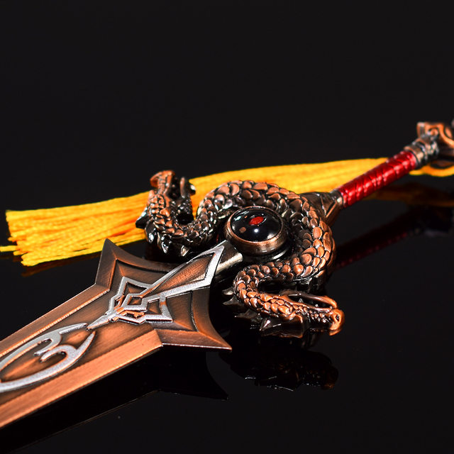 World of Warcraft game peripheral Ashkandi Brotherhood sword metal ...