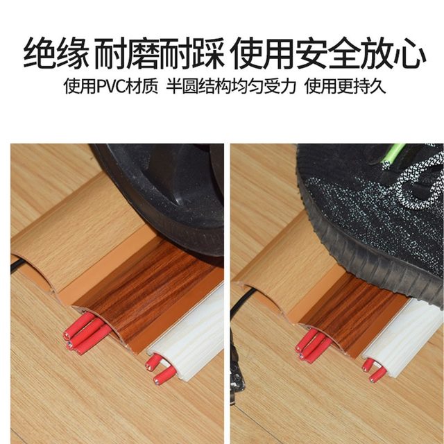 Ground trough PVC curved surface-mounted wood grain trough anti ...