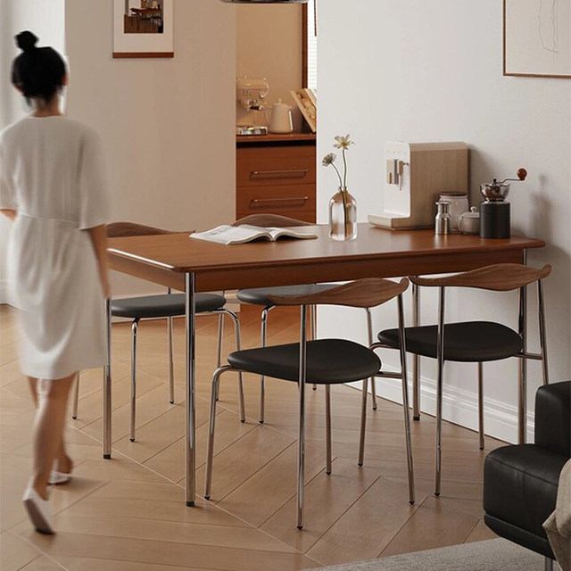 Nordic solid wood backbone Chinese ancient food chair designer black ...