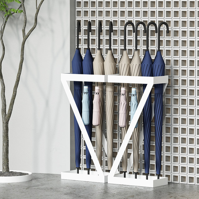 Nordic simple umbrella storage rack hotel lobby commercial entrance ...