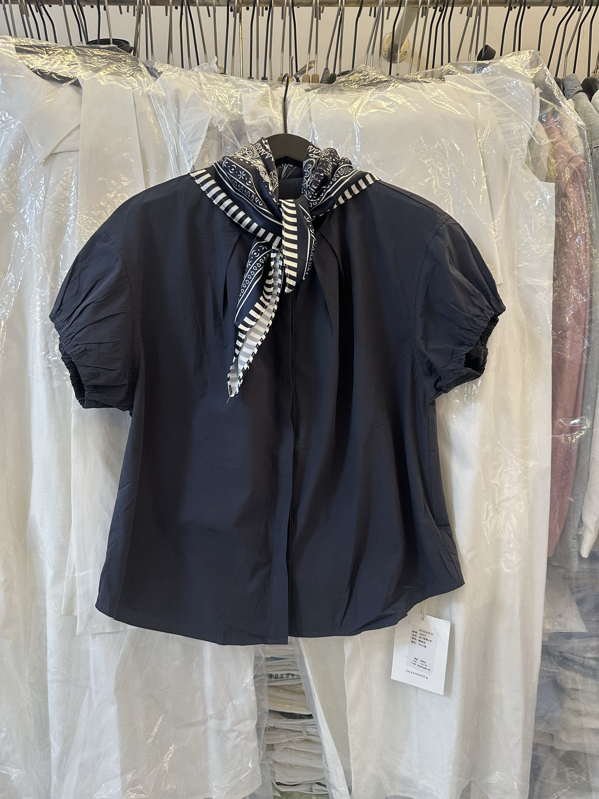 French new style fashionable design sense commuter niche solid color ...